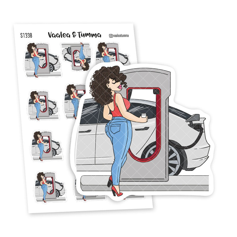 Electric Car Charging Planner Stickers - Stay Fully Charged, Nia - S13 ...